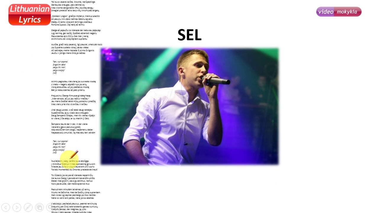Learn Lithuanian with lyrics. Sel - Ten, kur sapnai - YouTube