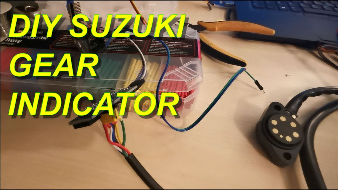 Suzuki Arduino/ESP32/ESP8266 custom motorcycle gear indicator - YouTube