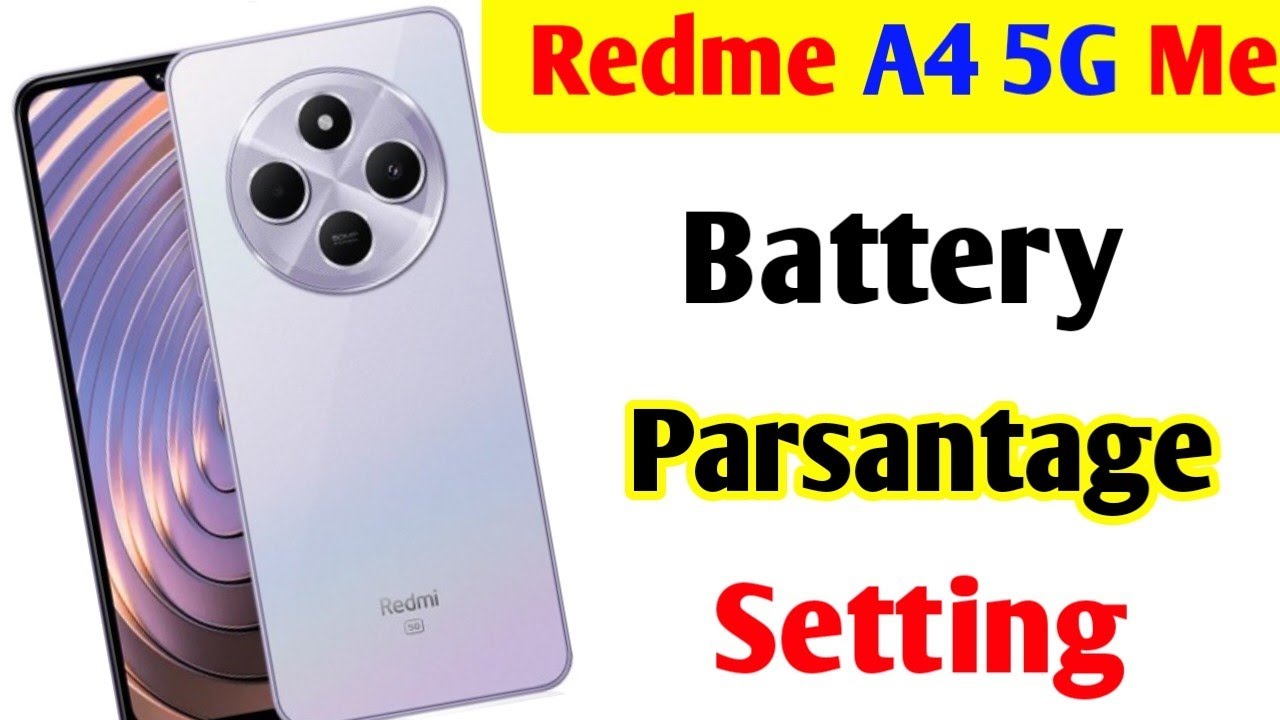 Redme A4 me battery prasentatge slow l redme a4 5g me battery ...