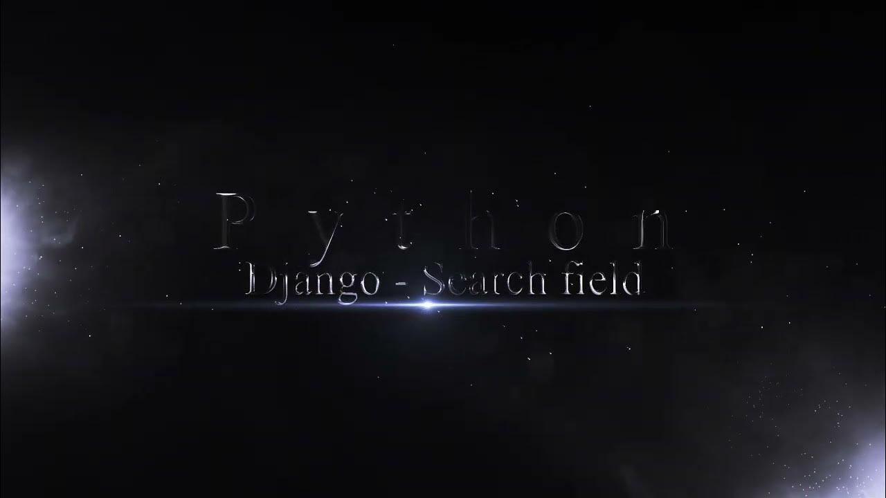 Python - Django - Search Bar - YouTube