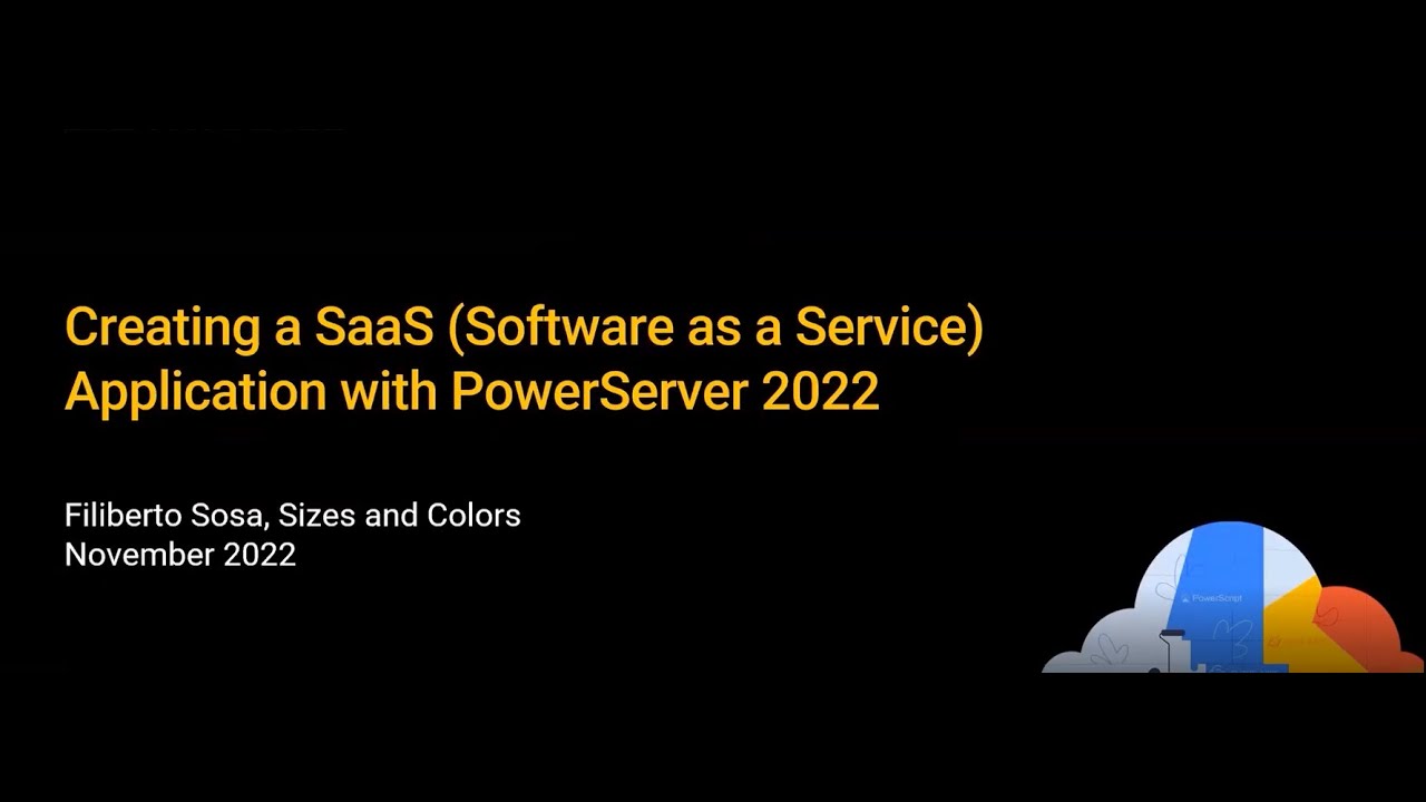 Creando una aplicación SAAS con PowerServer 2022 - YouTube