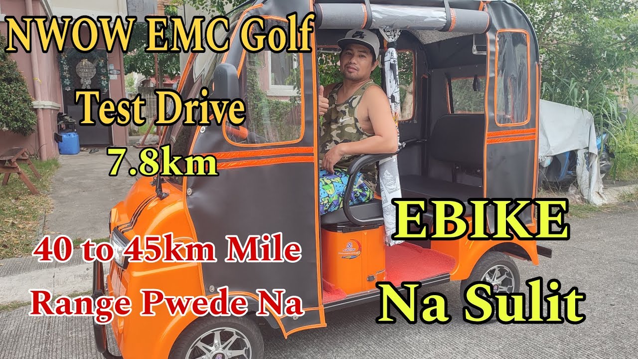 NWOW Ebike EMC Golf Test Drive | 40 to 45km Mile Range Pwede Na | Gala ...
