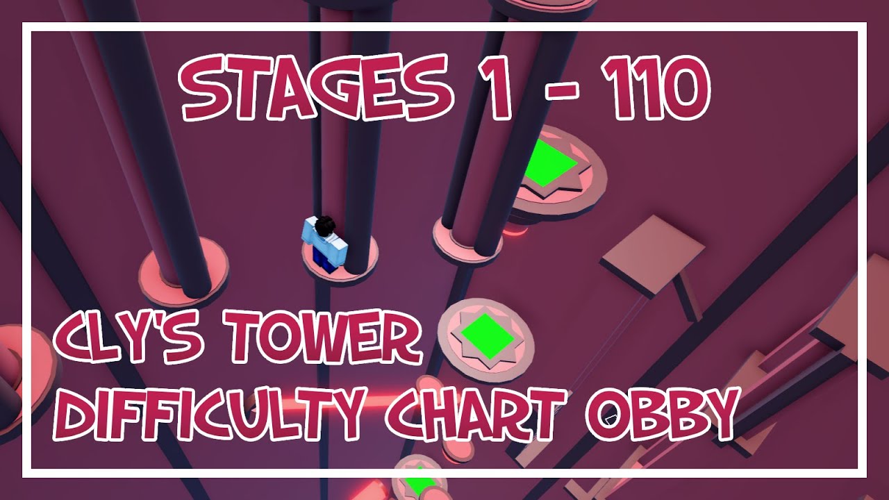 Cly's Tower Difficulty Chart Obby (Stages 1 - 110) - YouTube