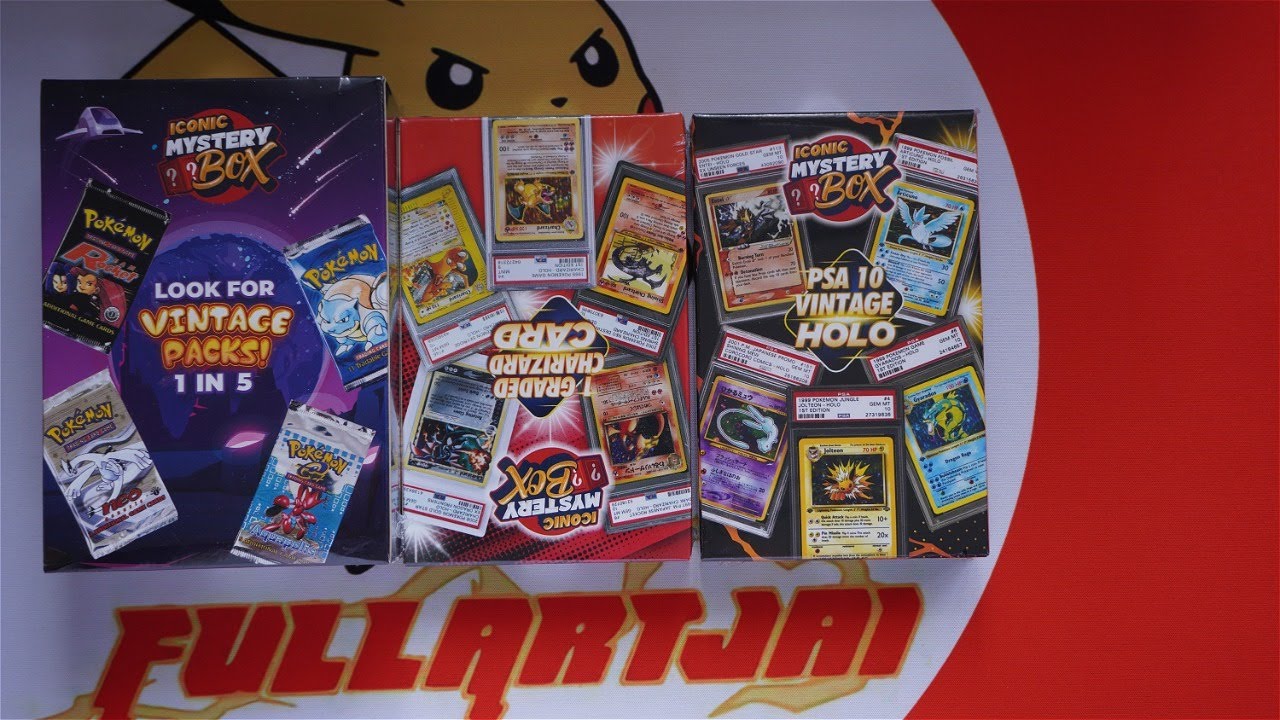 Pokémon Iconic Mystery Box PSA 10 Vintage Holo, Mystery Booster Pack ...
