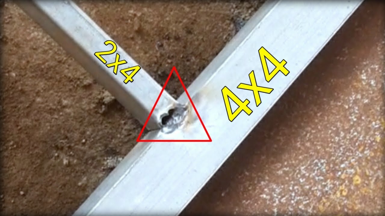 not all know !! the secret of the welder in welding thin square tubes ...