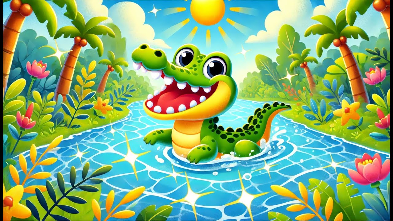Crocodile Sound Like | @Blue-Onion Nursery Rhymes & Kids Songs ...