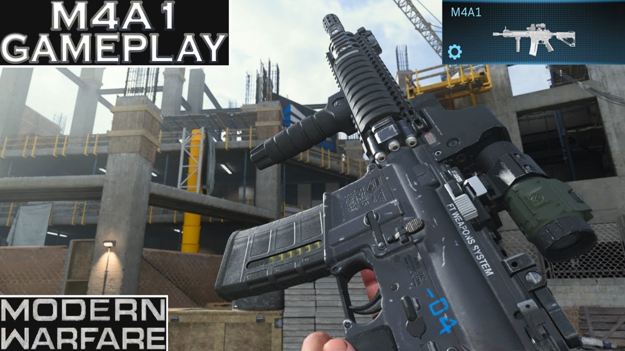 Modern Warfare M4A1 Gameplay - YouTube