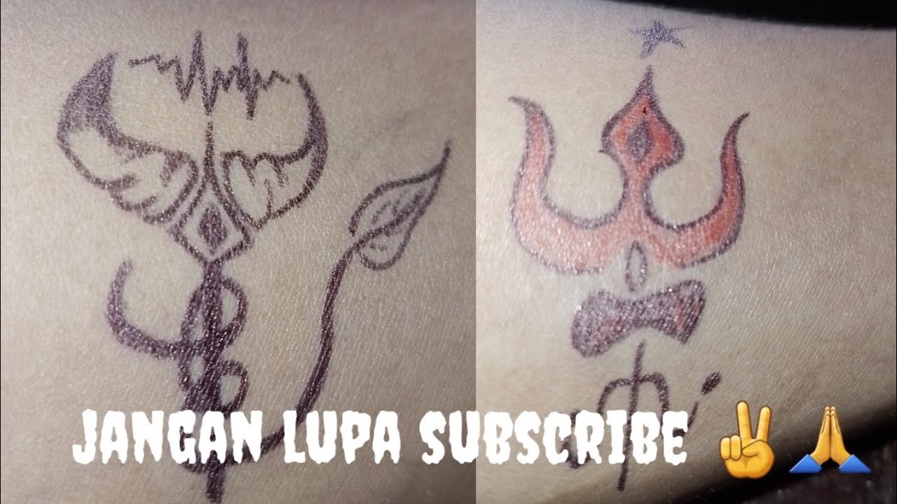 how to make a simple Shiva weapon illustration||pen expertise ️ ️ - YouTube