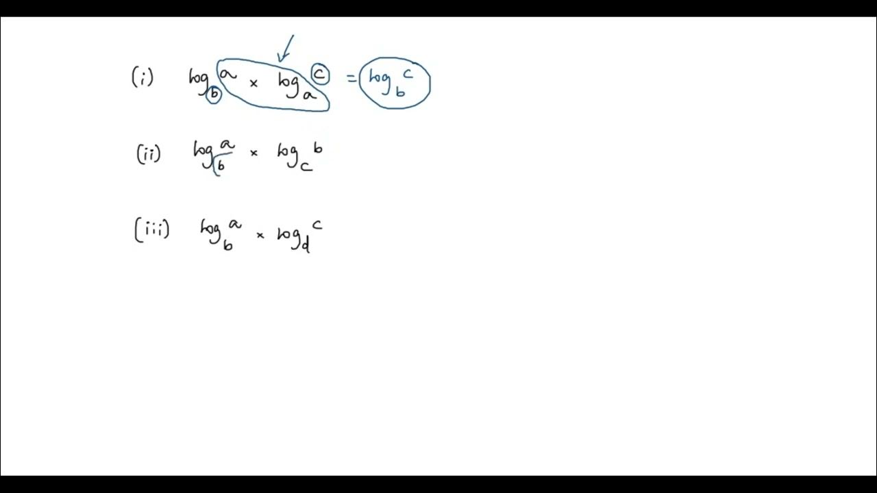 Multiplication of Two Logarithms - YouTube