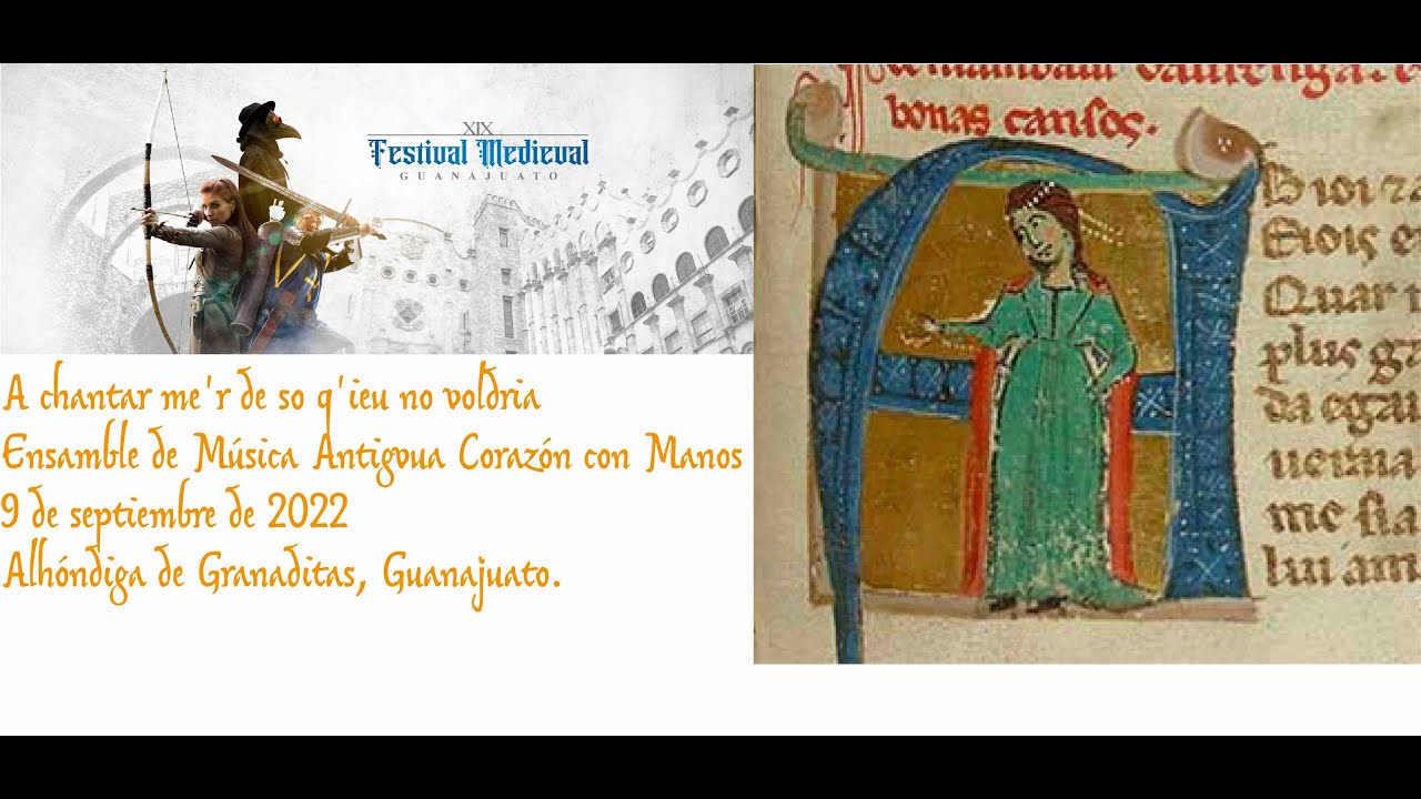 A chantar me'r de so q'ieu no voldria - Beatriz de Día | Festival ...