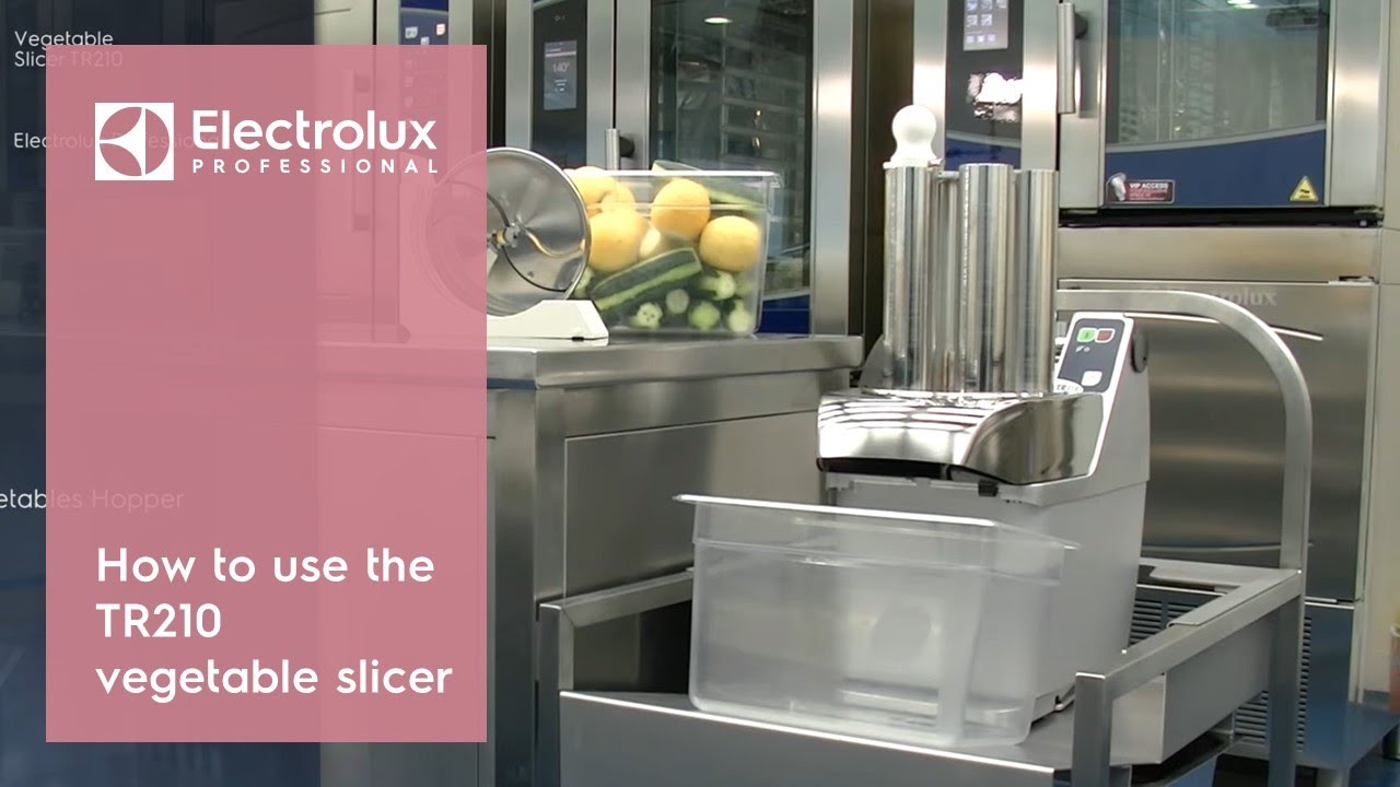 How to use the TR210 vegetable slicer | Electrolux Professional - YouTube