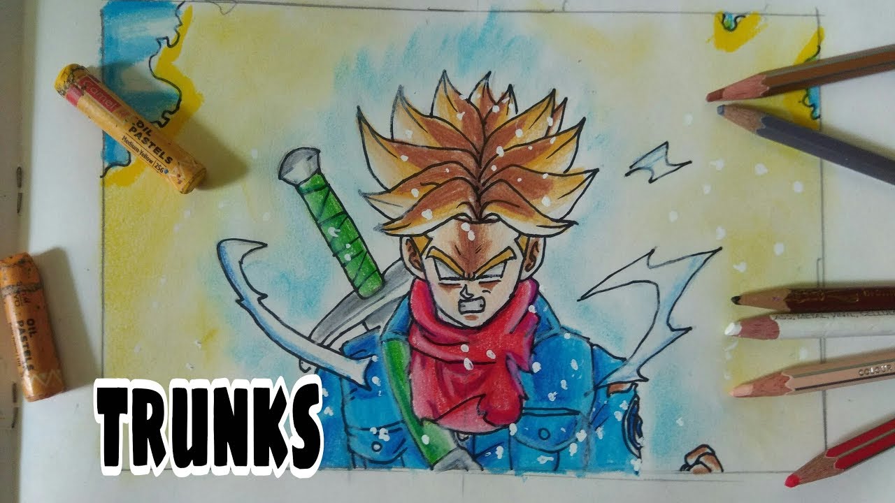 Drawing TRUNKS Ssj Rage + big deal !! - YouTube