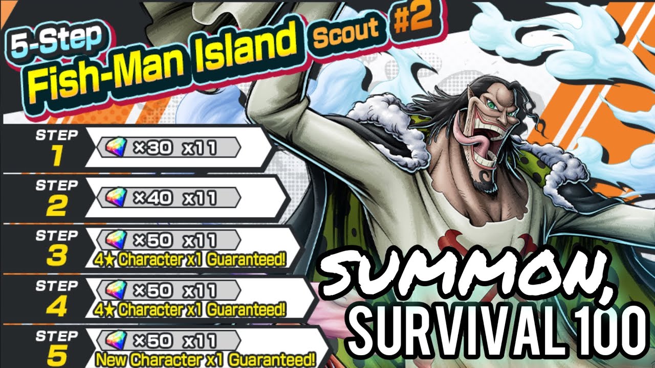 New! Captain CARIBOU SUMMON + Survival 100 | ONE PIECE Bounty Rush ...