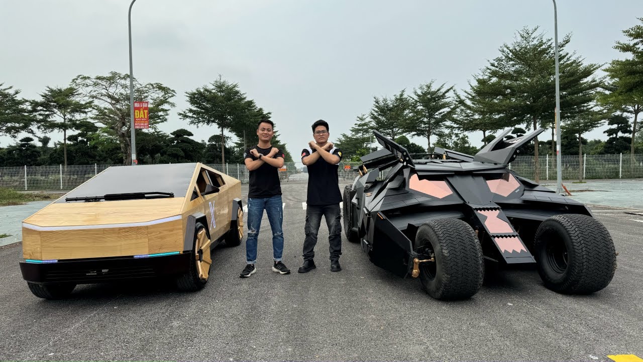 A race with no winner between Macro's Batmobile and @NDWoodArt 'sTesla ...