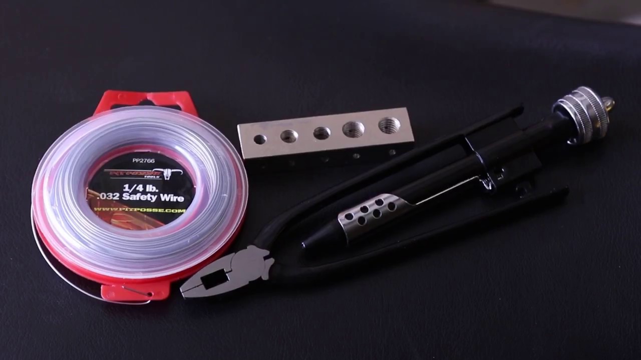 How to use Safety Wire and Pliers Pit Posse PP2769 - YouTube