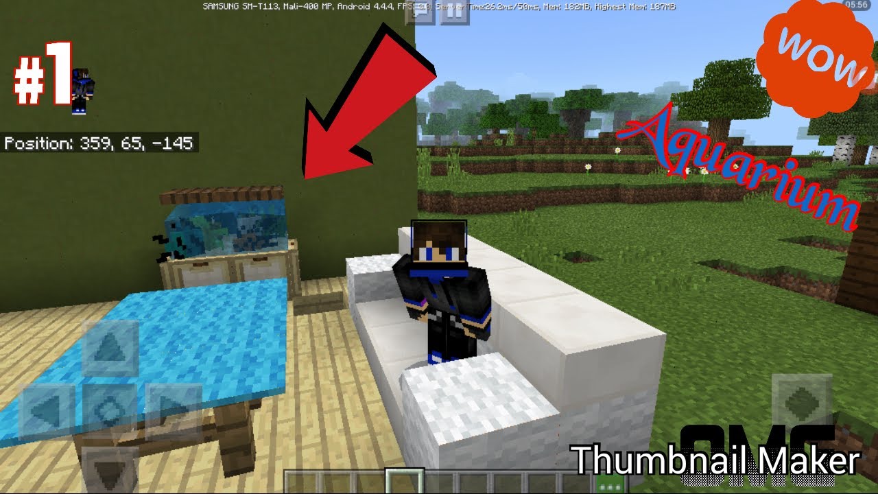 Minecraft: How to build an aquarium (With barrier blocks) - YouTube