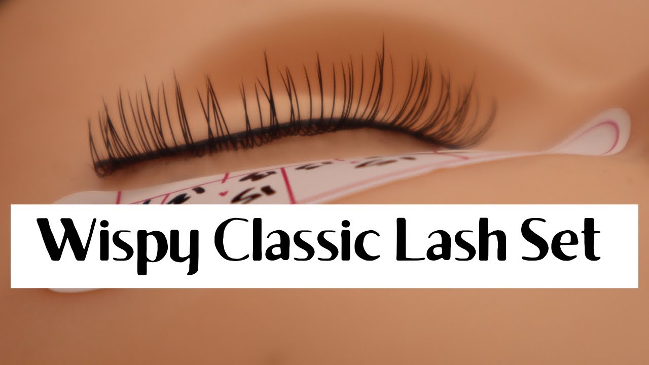 How to: Wispy Classic Lash Set: Using Flat Lashes - YouTube