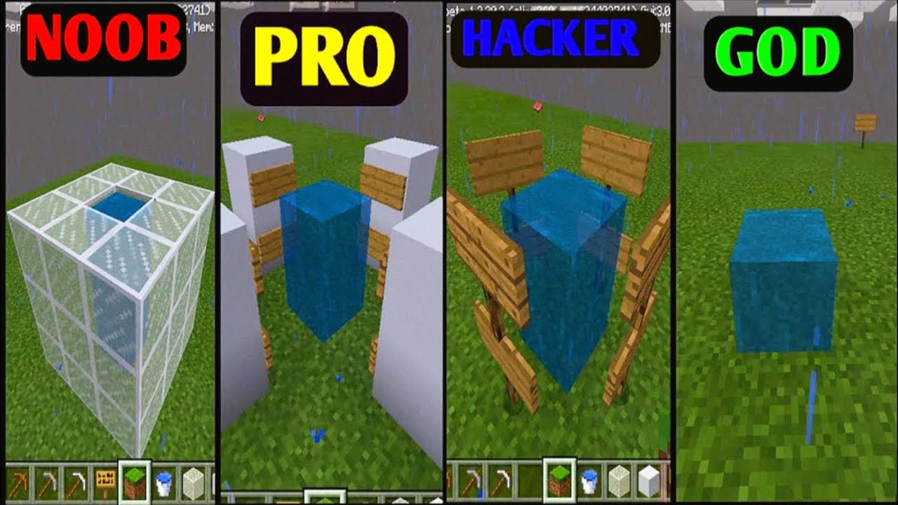 "Levels of Water Traps in Minecraft: From Noob to God" | AppVenture ...