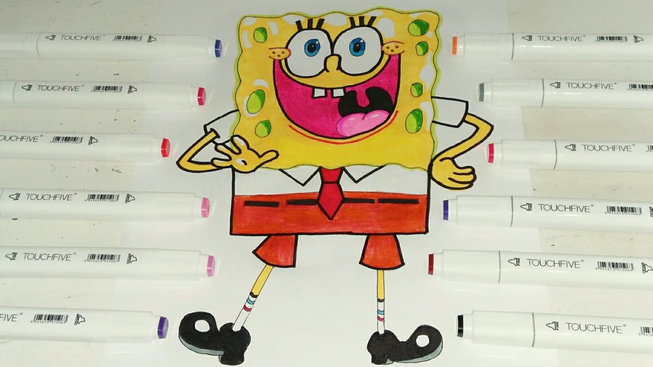 Drawing SpongeBob SquarePants | Anime DrawHolic #093 - YouTube