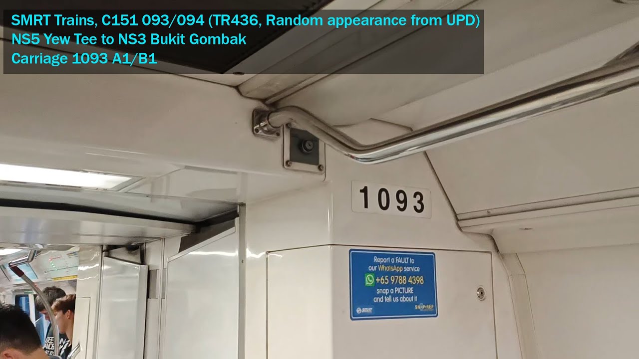 [Random Appearance on NSL] SMRT Trains - KHI C151 [093/094] [Yew Tee → ...