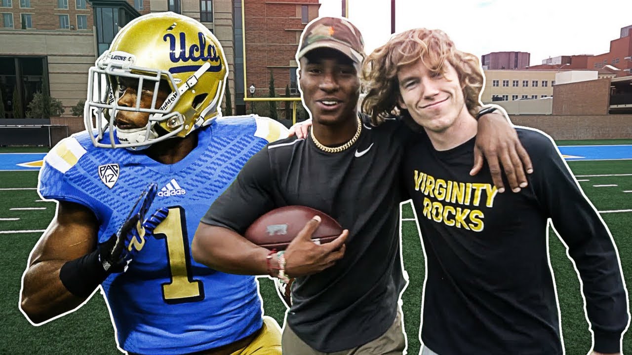 PLAYING FOOTBALL AT UCLA W/ DANNY DUNCAN! - YouTube