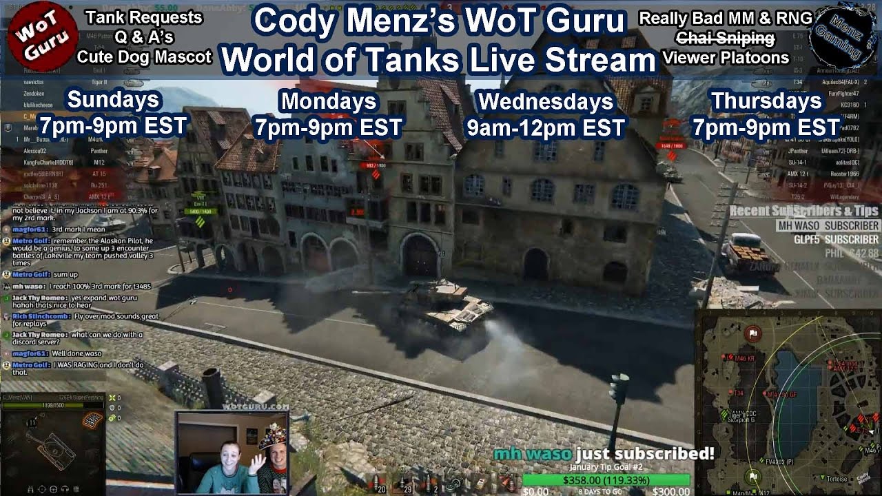 World of Tanks Live Stream [WoT Guru] 09/11/2017 [248 Tanks] [9,496 ...