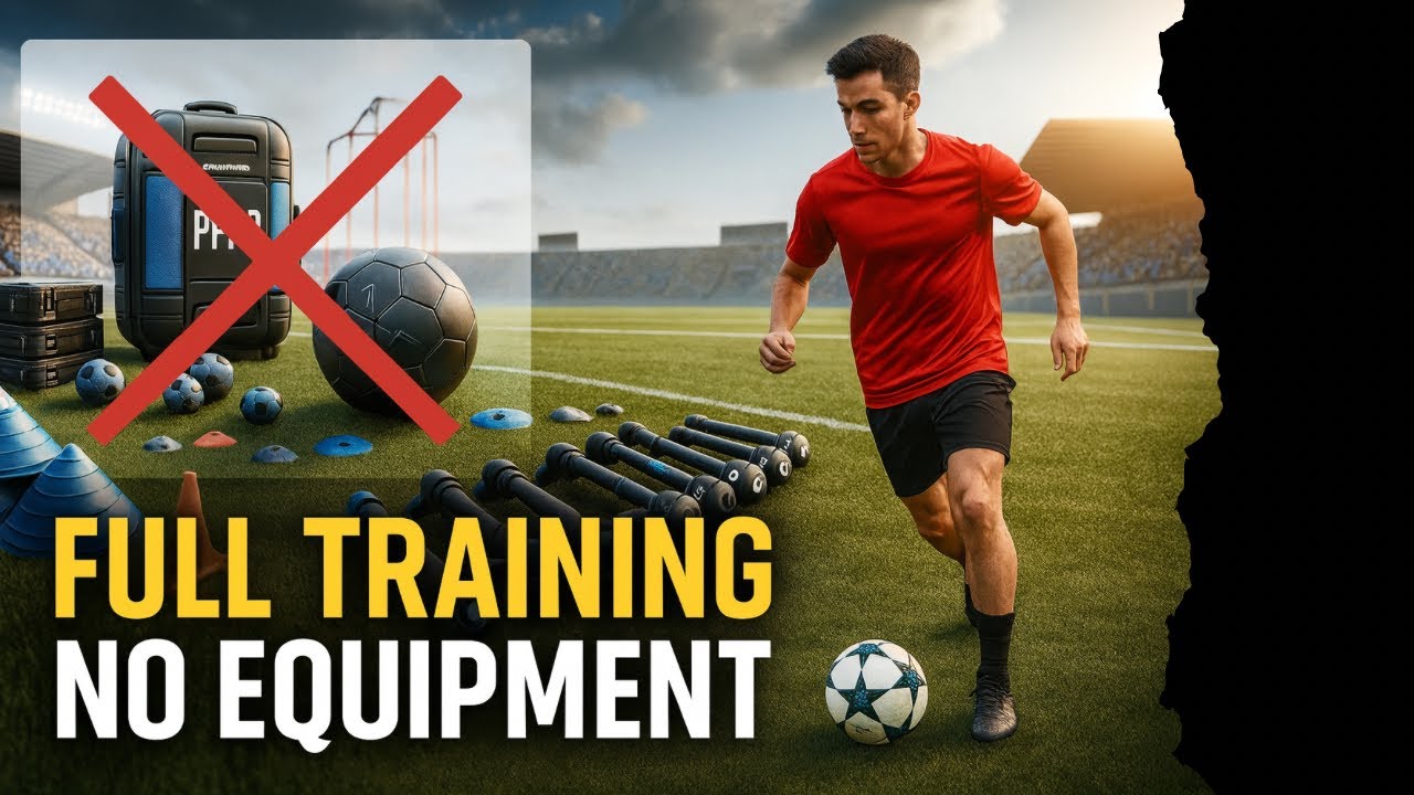 Full Soccer Training Session (NO EQUIPMENT NEEDED) - YouTube
