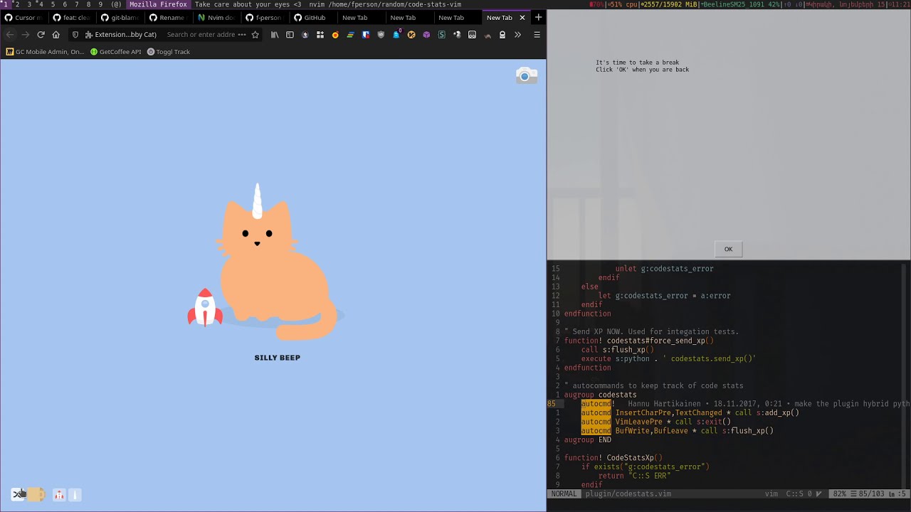 Cute cats in your new tab! Tabby Cat browser extension demo - YouTube