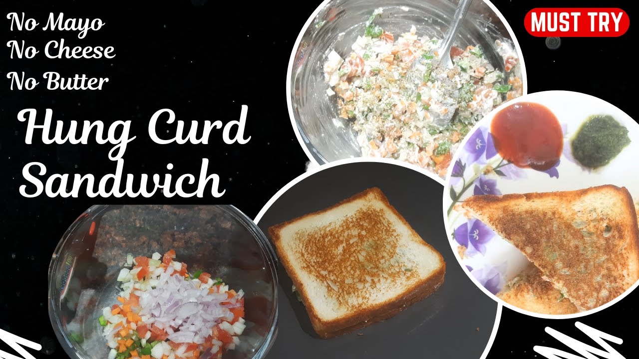 How To Make Sandwich With Curd | Easy Dahi Sandwich Recipes | Curd ...