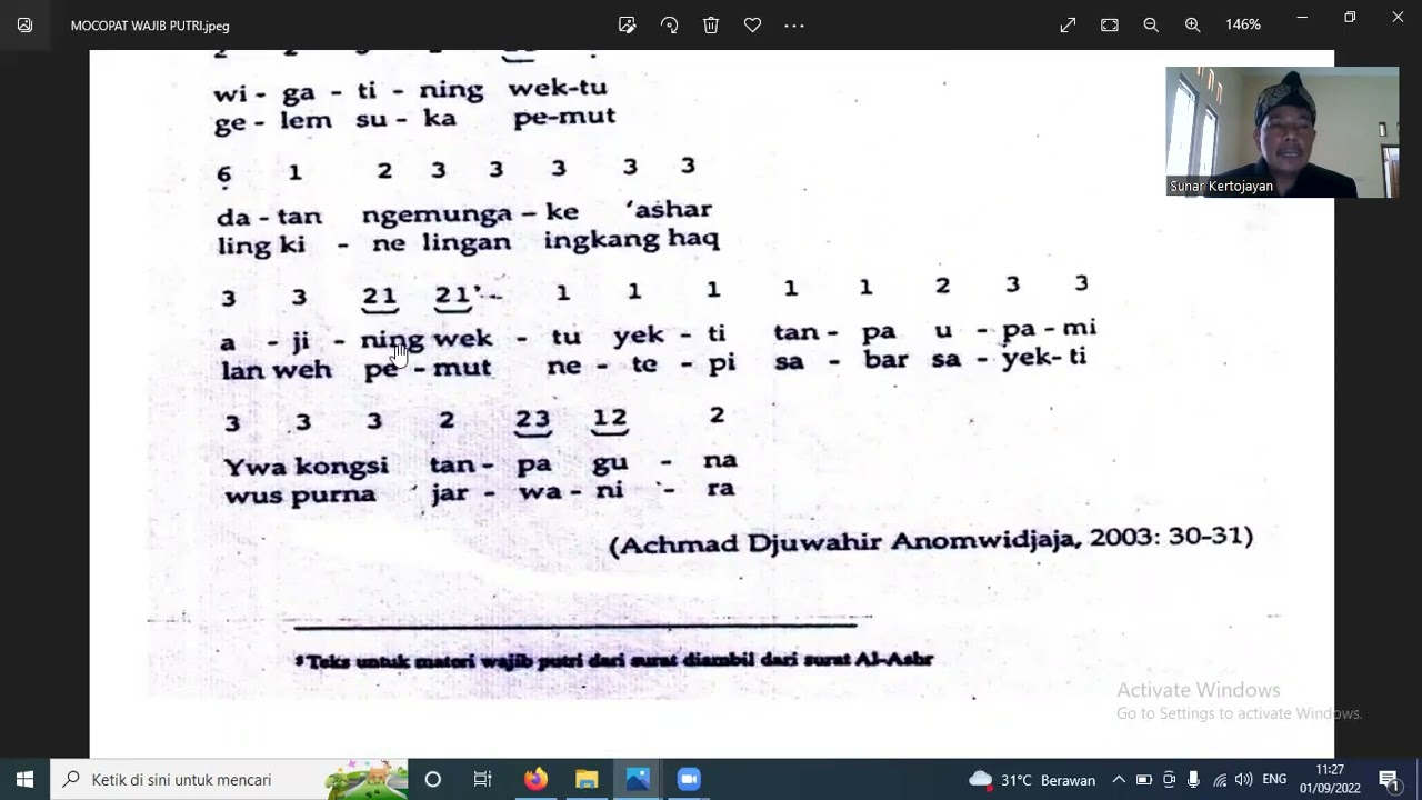 MOCOPAT ISLAMI LOMBA MAPSI 2022 MATERI WAJIB PUTRI - YouTube