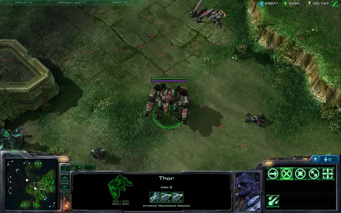 StarCraft 2 - Thor Unit Voice Response - YouTube