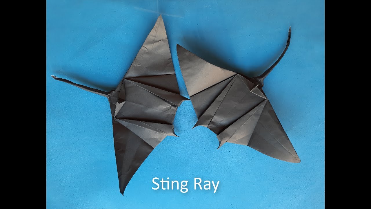 Origami Sting Ray Gấp cá đuối - YouTube