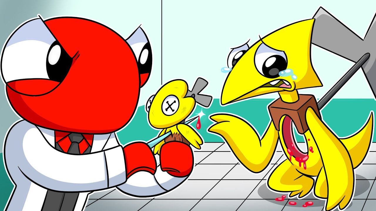 Rainbow Friends, But RED Uses A Voodoo Doll! Rainbow Friends Animation ...