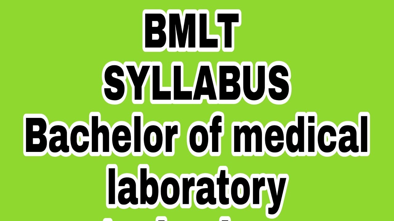 BMLT SYLLABUS MPMSU - YouTube