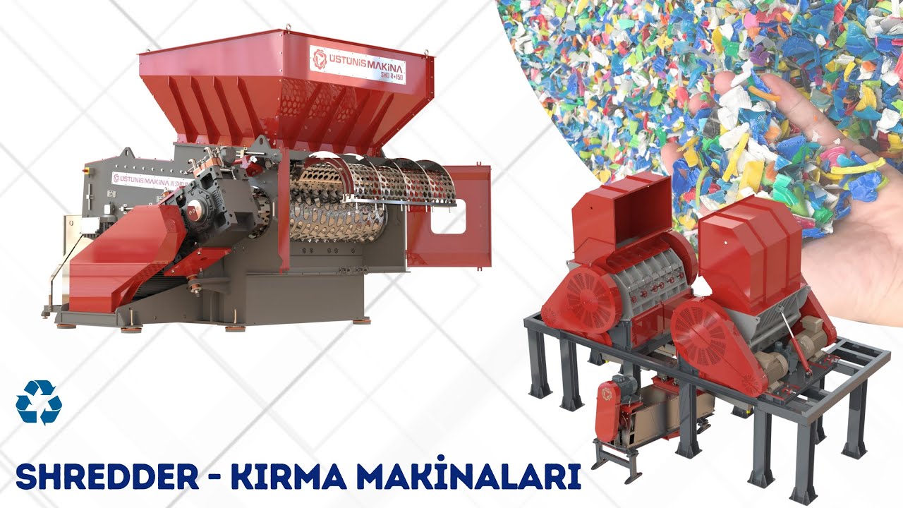 Shredder R100 - Plastic Lump (Block) Shredding - YouTube