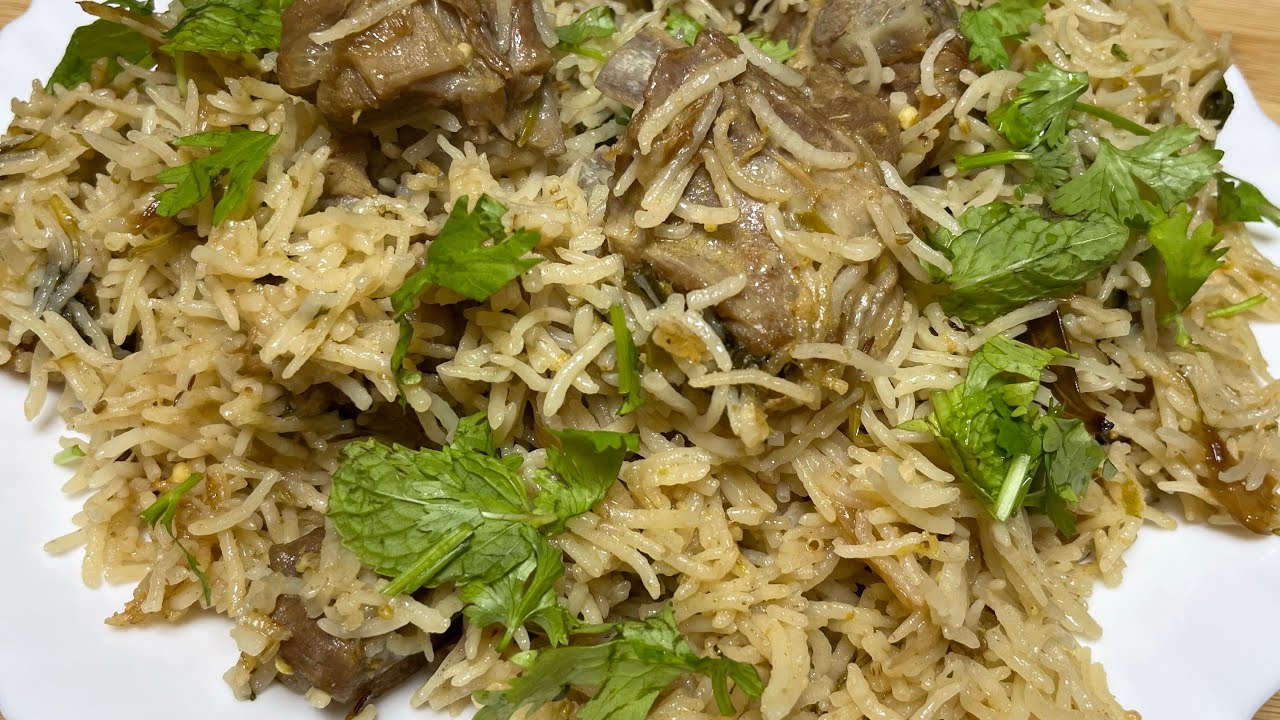 Degi Mutton Pulao | Simple White Mutton Pulao | Mutton Pulao Recipe ...