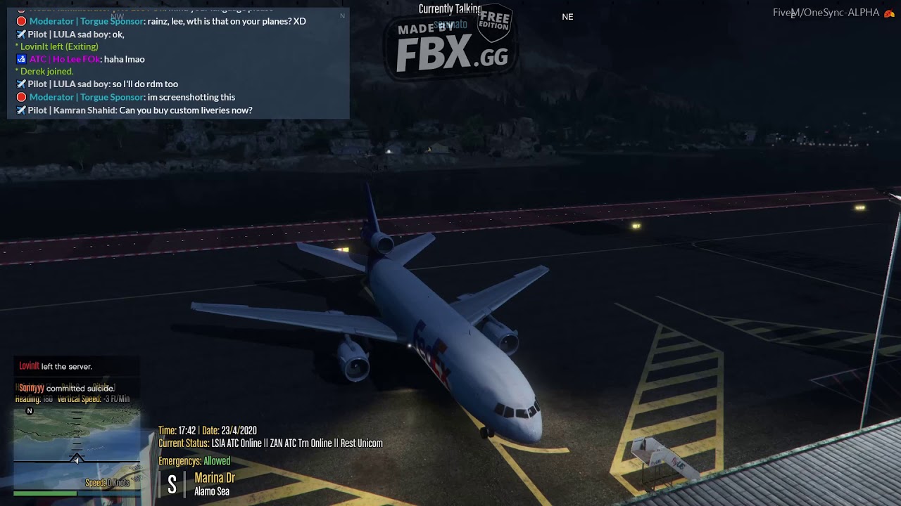 GTAV Fivem Flight sim FEDEX delivery! - YouTube
