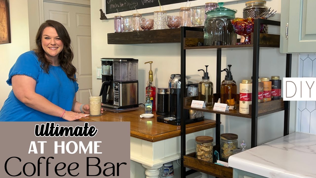 DIY Coffee Bar | Creating A Coffee Station | Home Cafe | Coffee Bar DIY ...