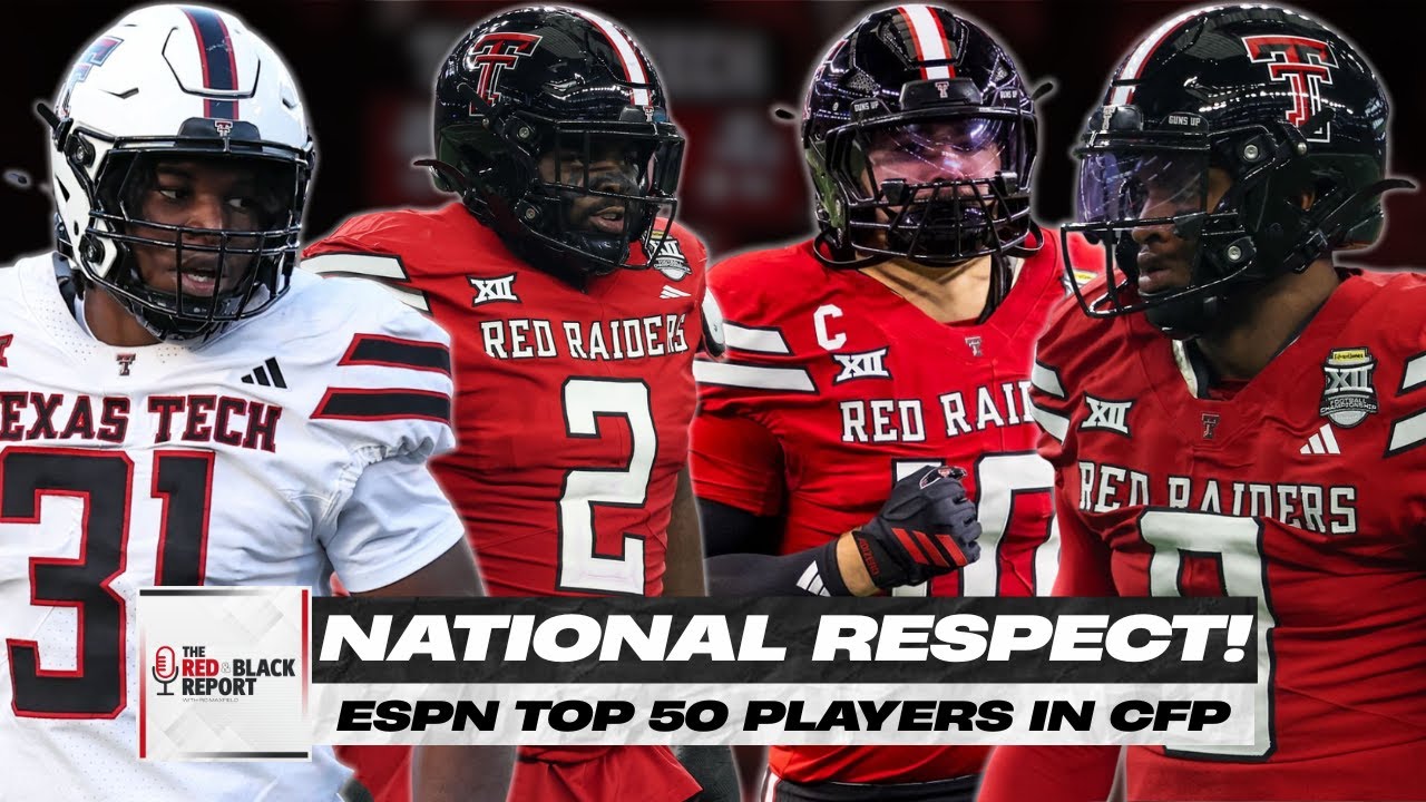 National Respect?! Texas Tech Football Shines in ESPN’s Top 50 Players ...