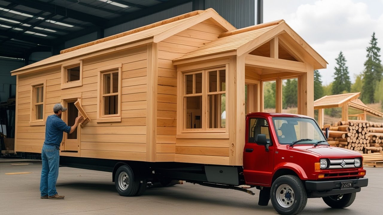 Unbelievable! Broken Truck Transformed Into Beautiful Mobile Home - YouTube