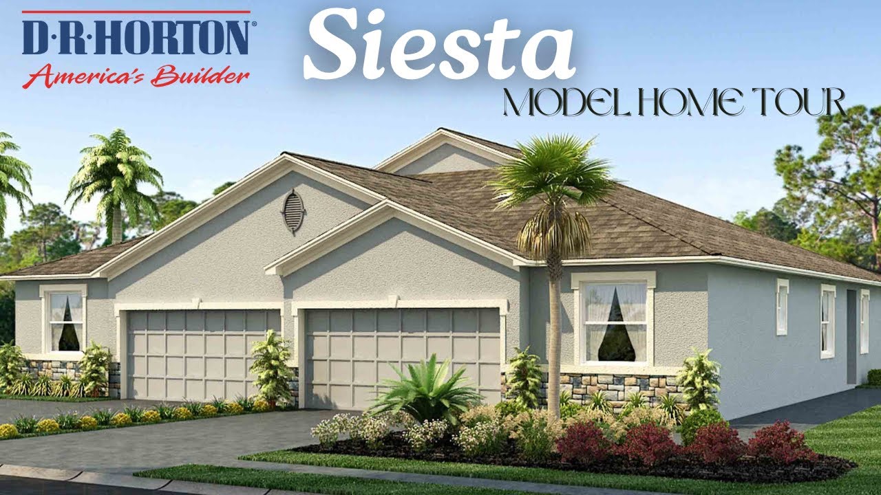 Siesta floor plan by D.R. Horton - Mirada Lagoon - Tampa Bay FL - NEW ...