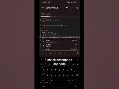 Java program to check if a number is perfect square or not - YouTube