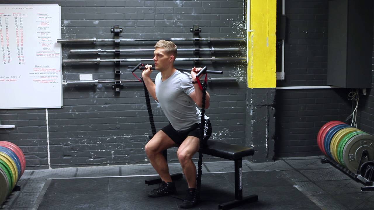 Banded Box Squats - YouTube