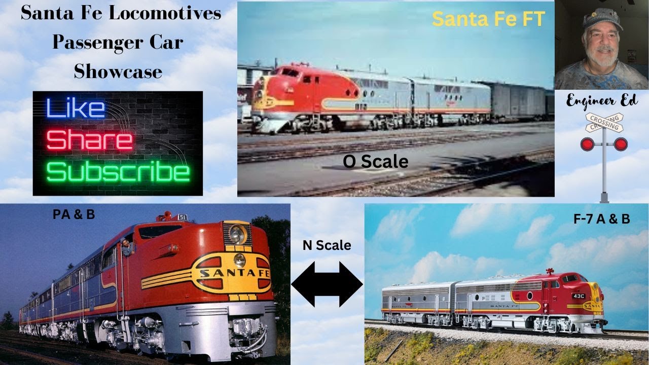 "Railway Spectacle Showcase: Santa Fe FT in O Scale & N Scale! F-7s ...