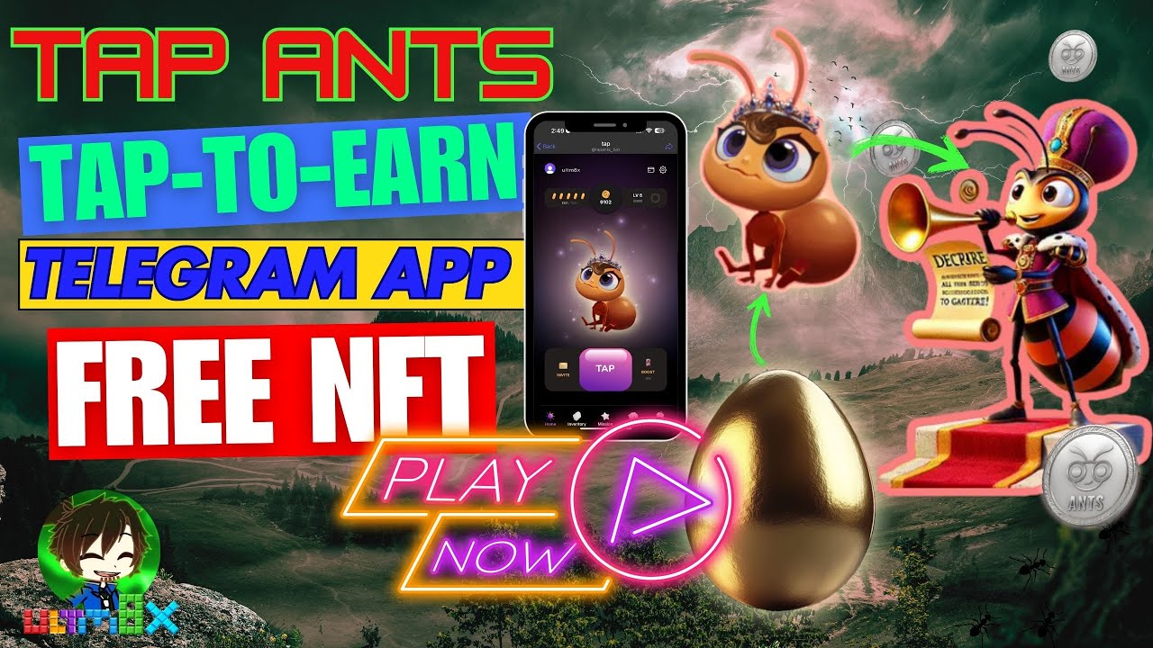 Easy Tapping Game on Telegram | Tap Ants with Free NFT | Play Now - YouTube