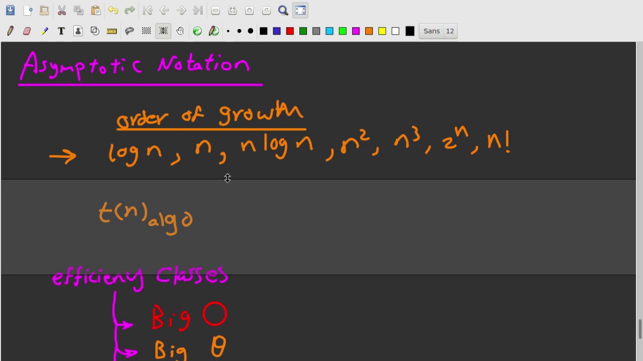 Ch2 Algorithm Efficiency Asymptotic Notation Youtube