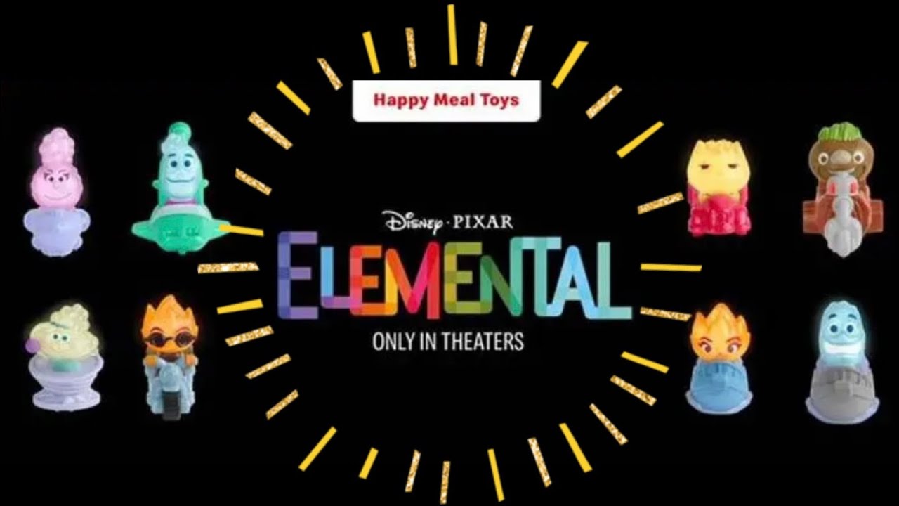 McDonald’s Elemental Happy Meal Toys Disney Pixar 2023 Full Set From ...