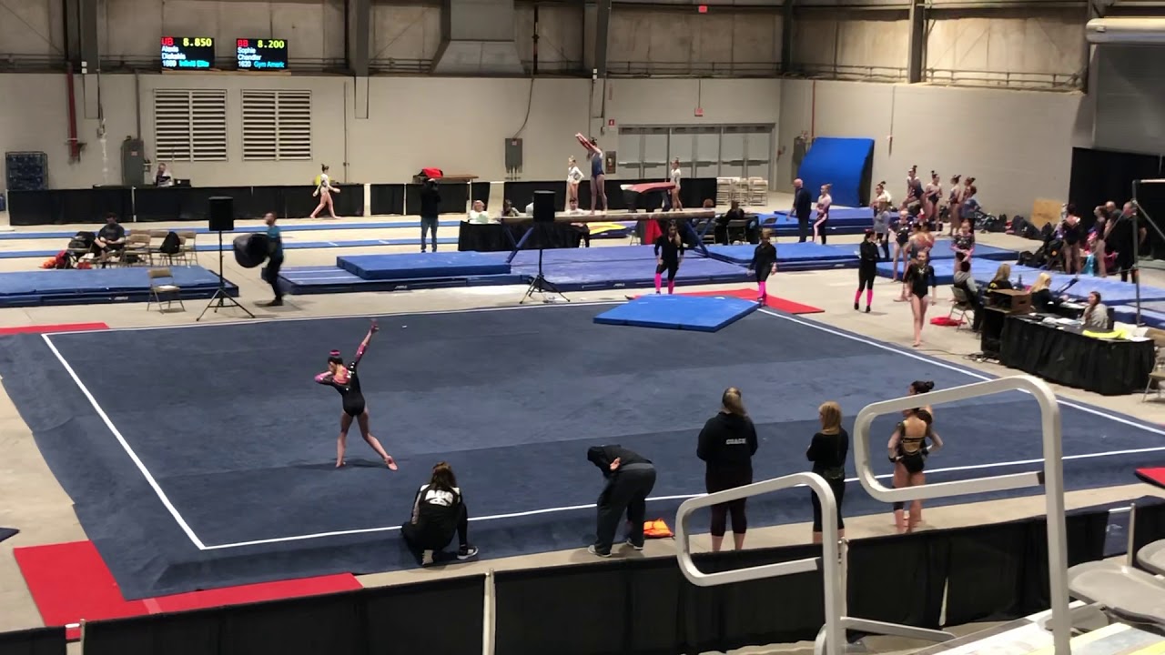 2019 Buckeye Classic Floor Exercise 1st place level 9 - YouTube