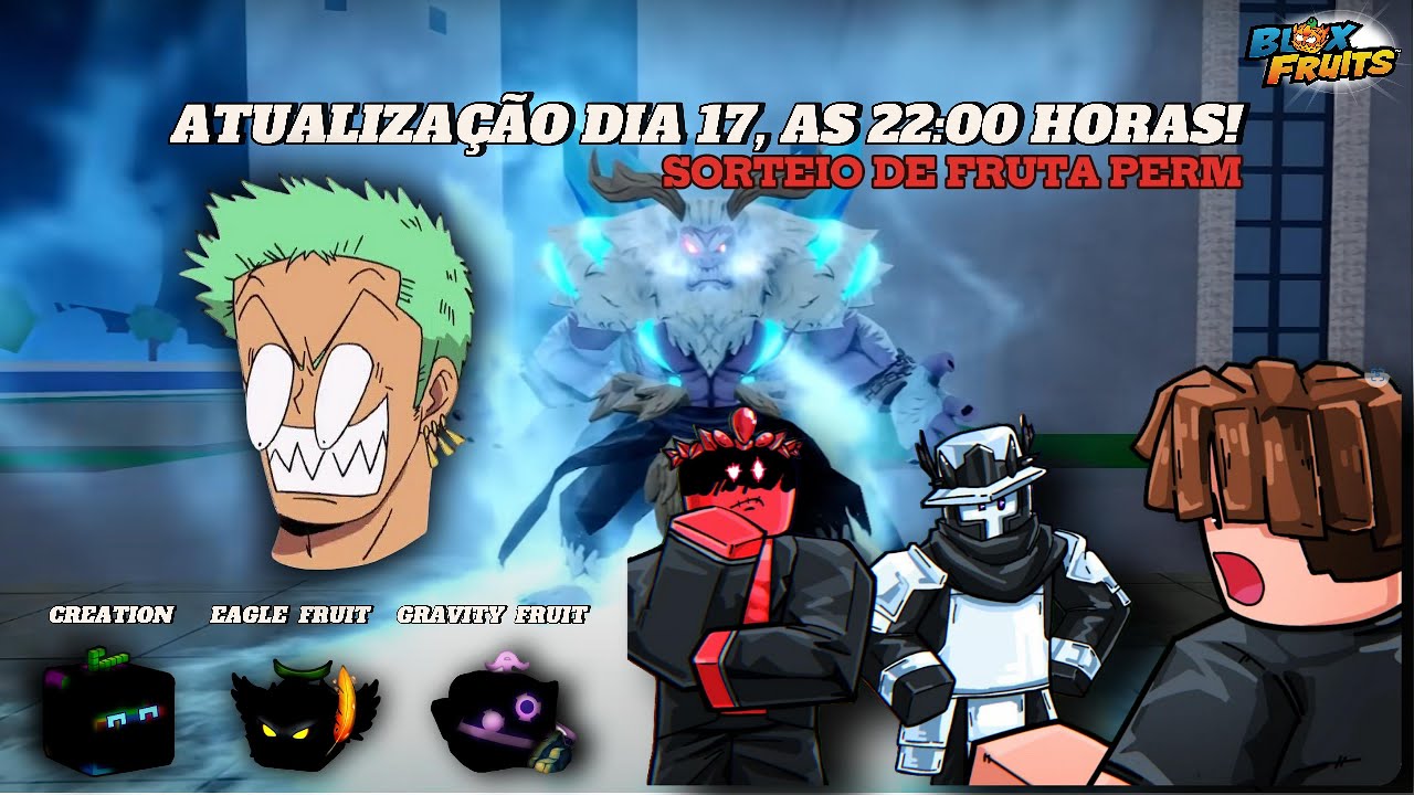 BLOX FRUITS REWORK GRAVITY UPDATE, SHOWCASE GRAVITY, CREATION E EAGLE ...