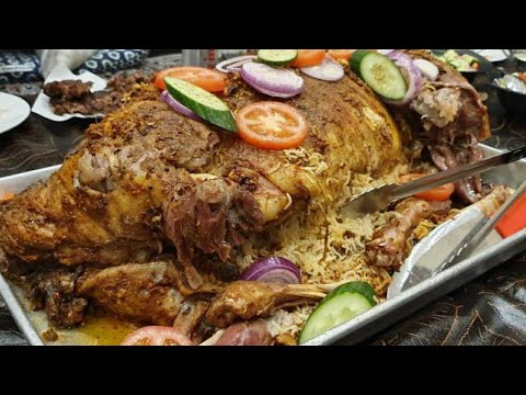 Whole Lamb Roast With Rice | Full Dumba Dum Pukht Recipe | Peshawari ...